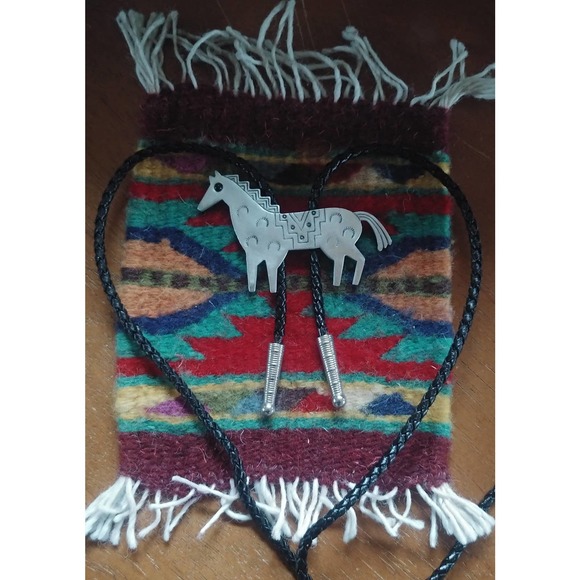 Jonette Jewelry | Jewelry | Vintage Pewter Horse Bolo Tie Western ...